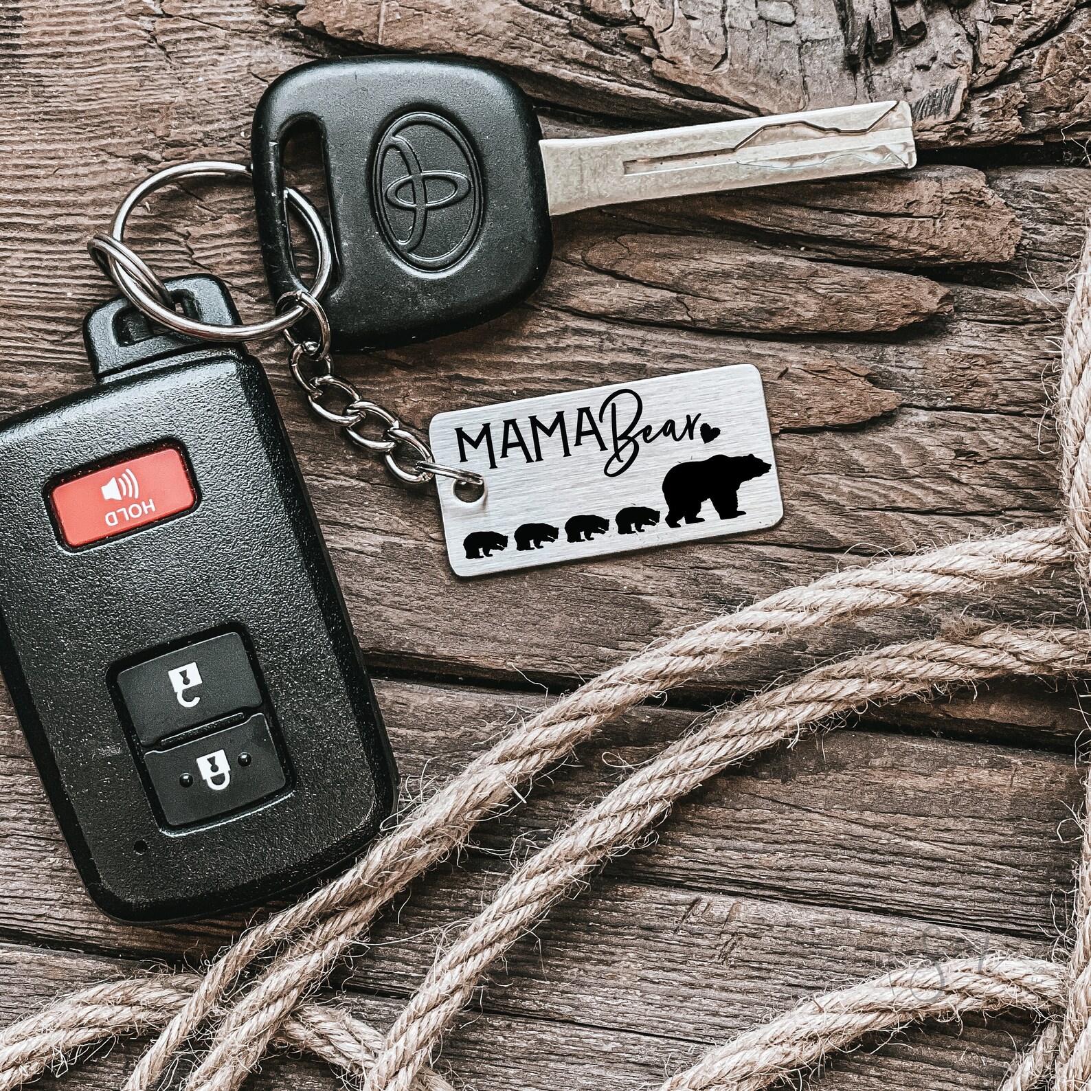 Mama Bear Keychain Mama Keychain Gift for Mama Bear Gift Idea Keychain ...