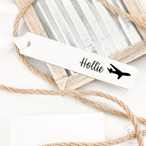 Personalized Airplane Bookmark Gift for Her Traveler Bookmark for ...