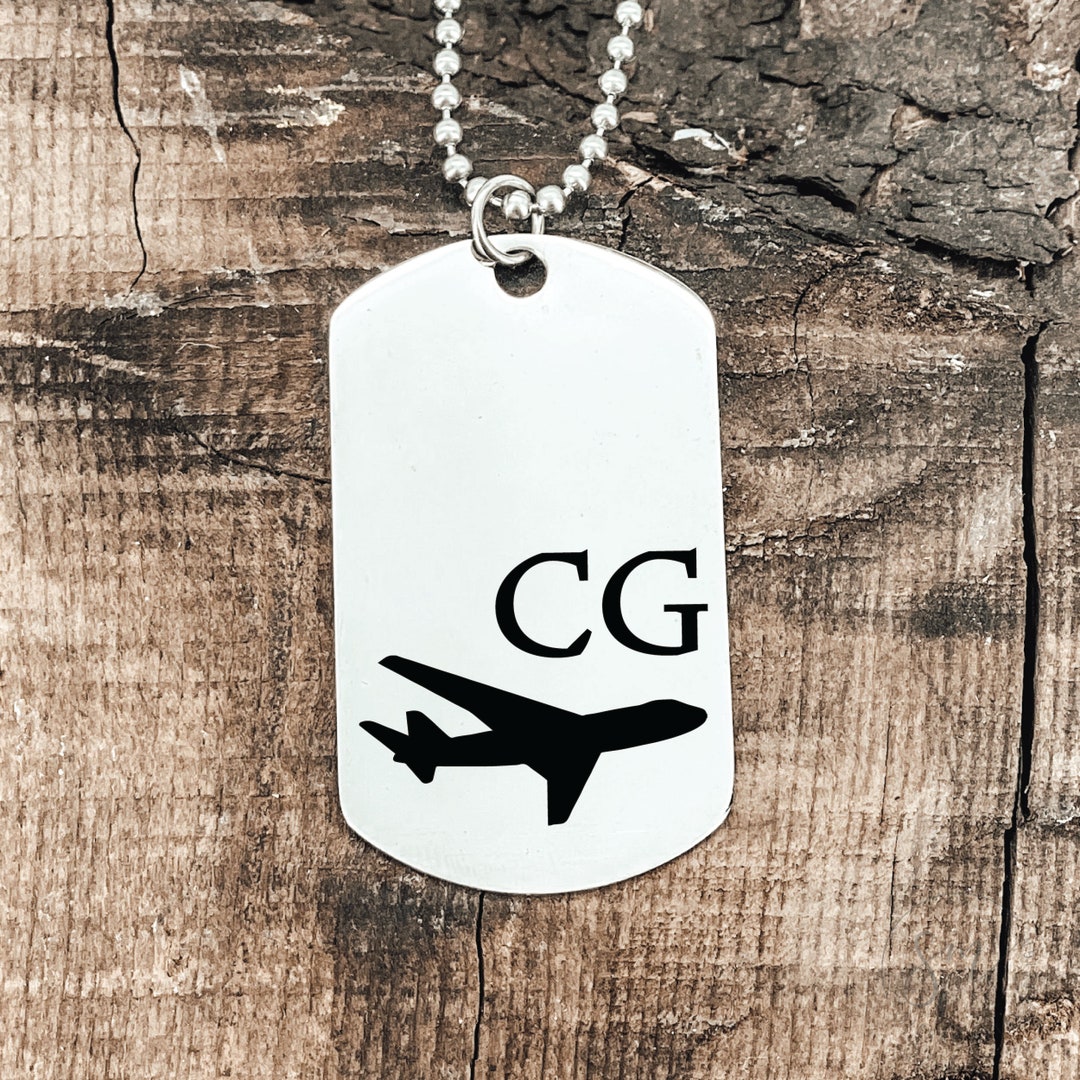 Personalized Pilot Gift Pilot Necklace Men's Necklace - Etsy