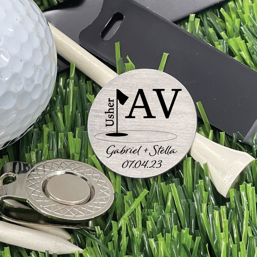 Personalized Usher Gift Usher Golf Ball Marker Gift Wedding Party Gift ...