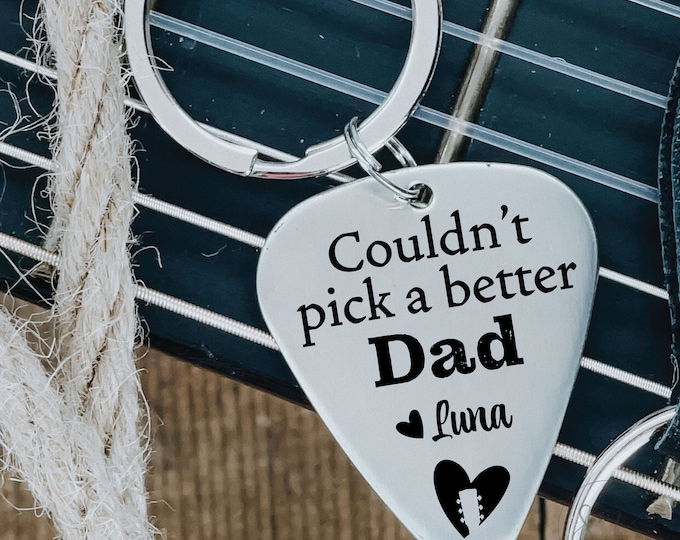 I Couldn't Pick a Better Dad, Fathers Day Gift, Gift for Men, Guitar ...