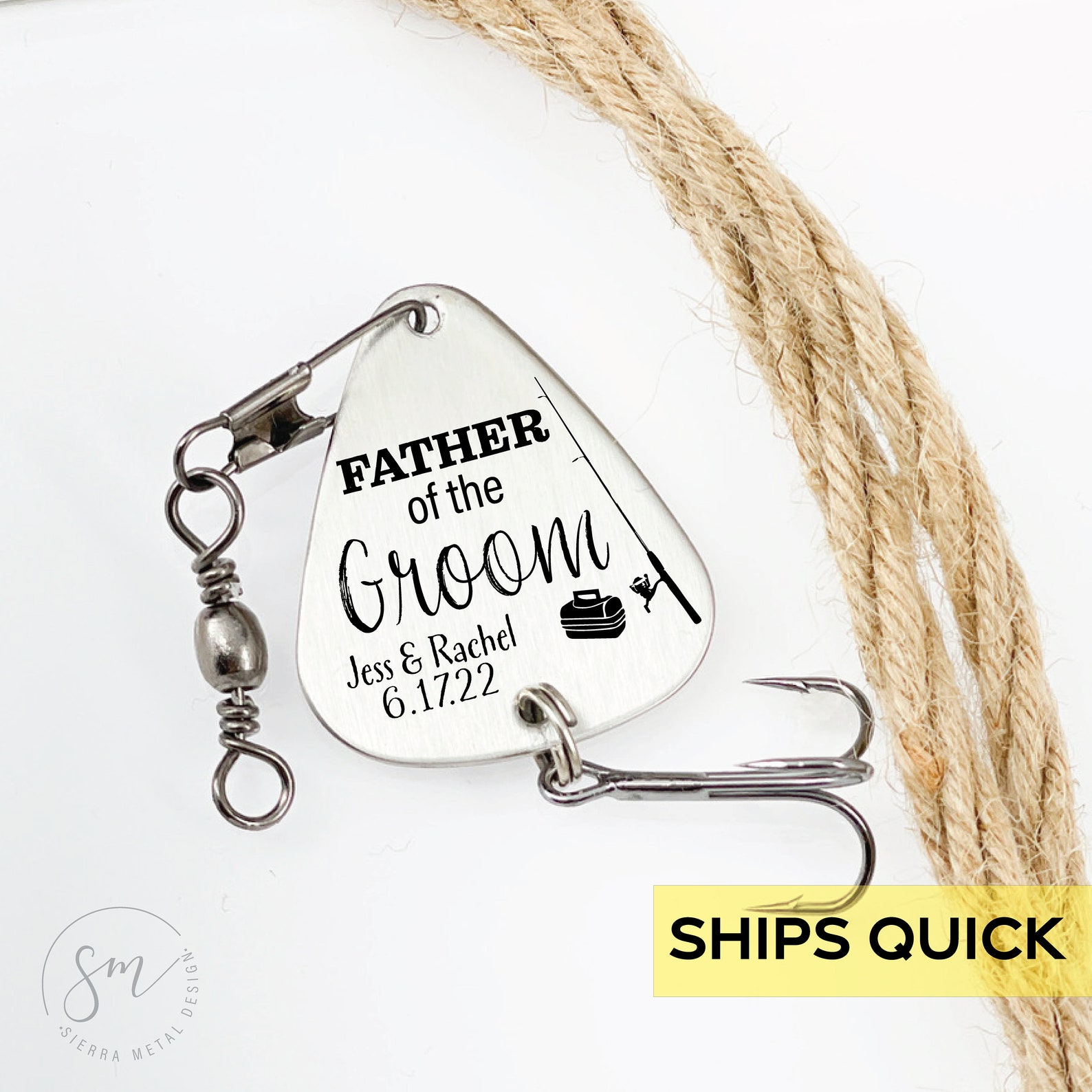 Father of the Groom Fishing Lure Father Gift Wedding Gift | Etsy