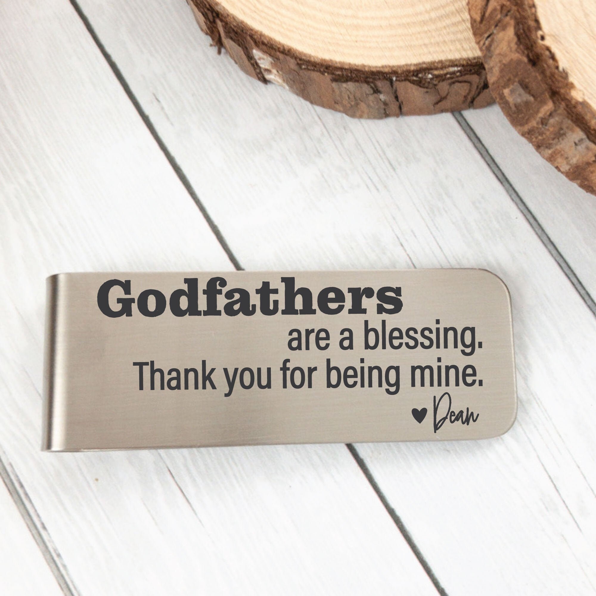 Godfather Are A Blessing Money Clip Thank You For Being Mine | Etsy