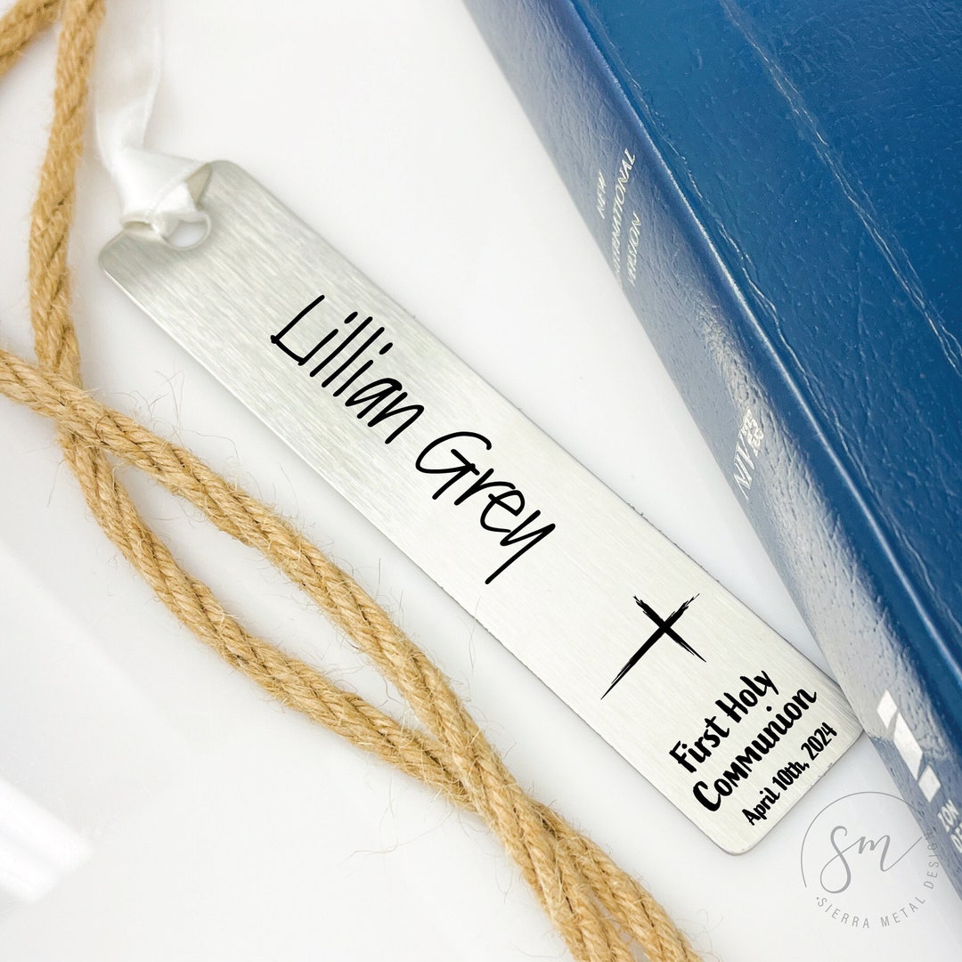 First Communion Bookmark Gift First Holy Communion Bookmark ...