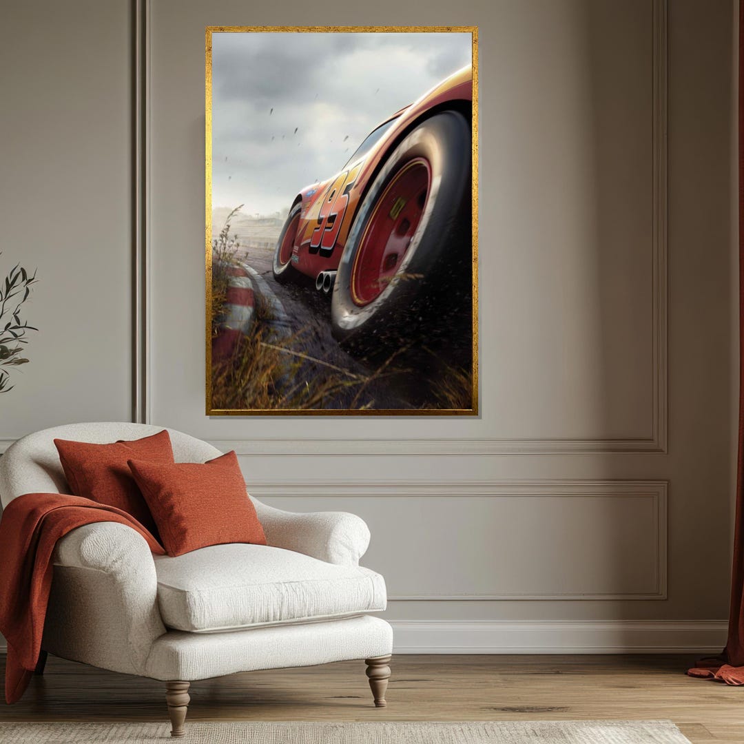 Racing Car Canvas, Speed Racer Art, Car Wall Print, Racing Poster, Wall ...
