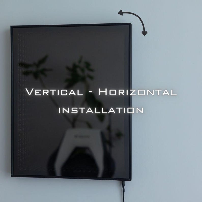 LED Infinity Mirror - 16” X 20” - SPAACE R-2 | Premium Optical Illusion ...