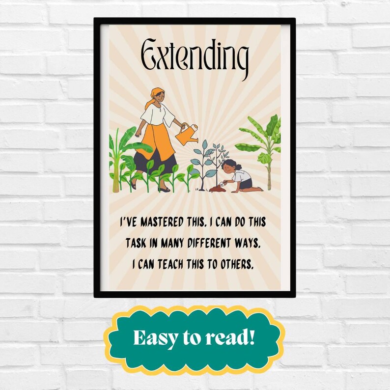 Classroom Poster, Proficiency Scale, Homeschool Educational Print ...