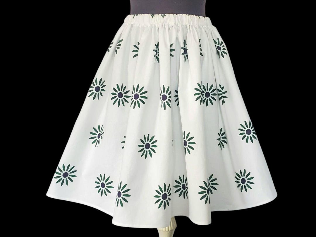HAUNTED MANSION Daisy De La Cruz Skirt Womens Size S-XL Disney Bounding 100% Cotton Adult ...