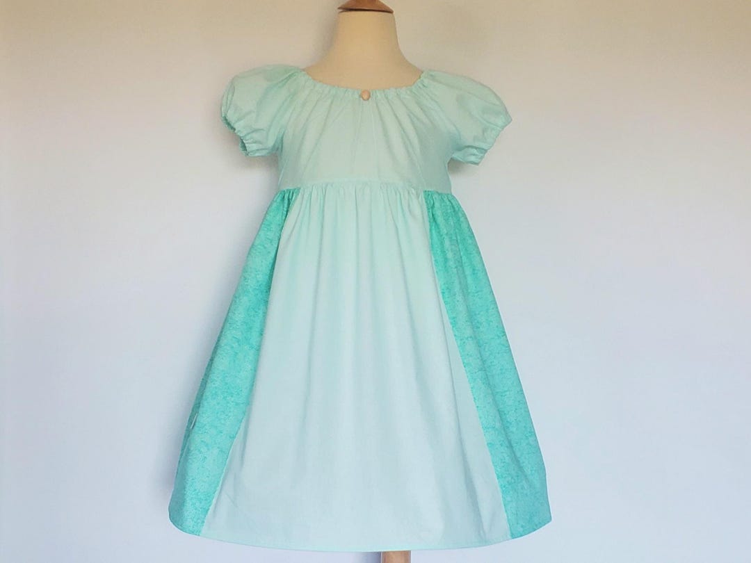 Princess ARIEL Green Dress 3/4 3T 4T Girls Little Mermaid Seafoam Park ...