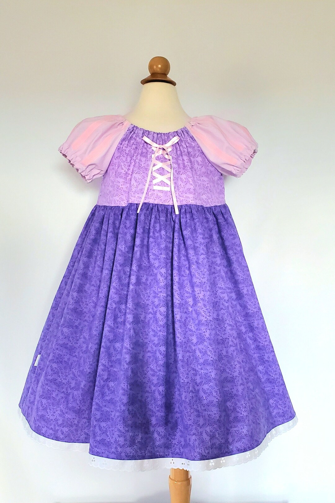 RAPUNZEL 3 4 3/4 Peasant Princess Dress Toddler Girls Cotton Costume ...