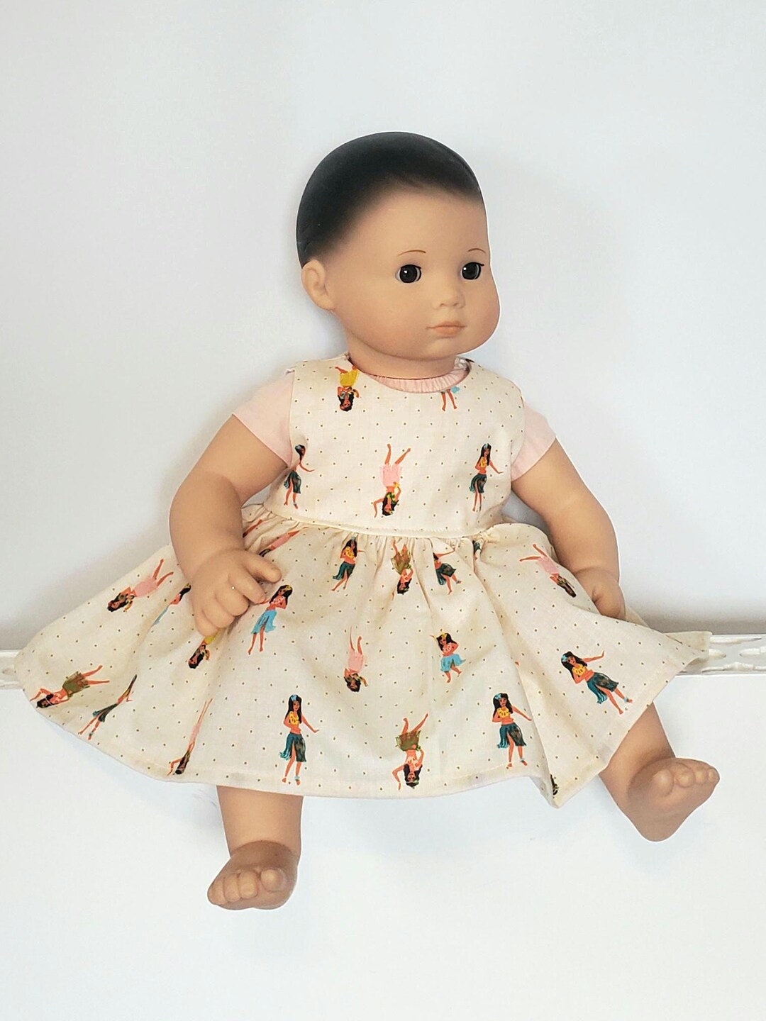 15 INCH DOLL Dress Tropical Dancers Hula Girls Easy to Dress Clothes ...