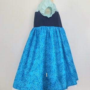 ARIEL Kiss the Girl Size 5 6 5/6 Peasant Princess Dress Girls Cotton ...