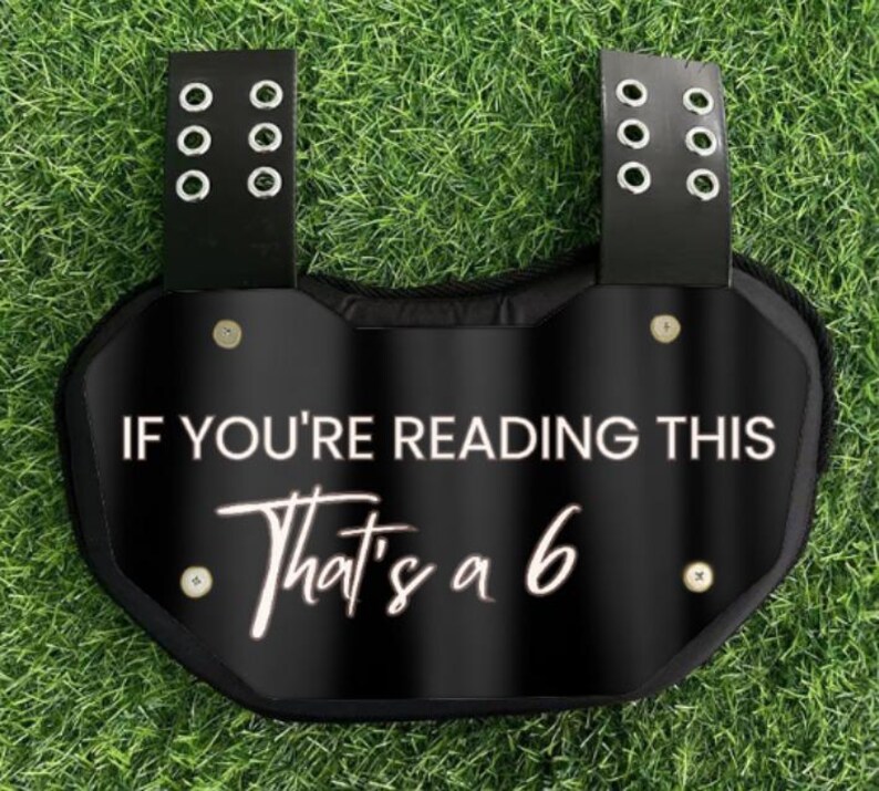Customizable Backplate for Football Players. - Etsy