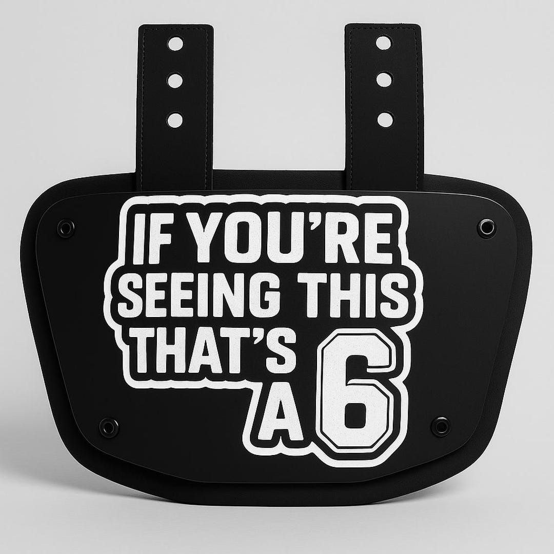 Customized Football Backplate Decal(sticker) *backplate Not Included ...