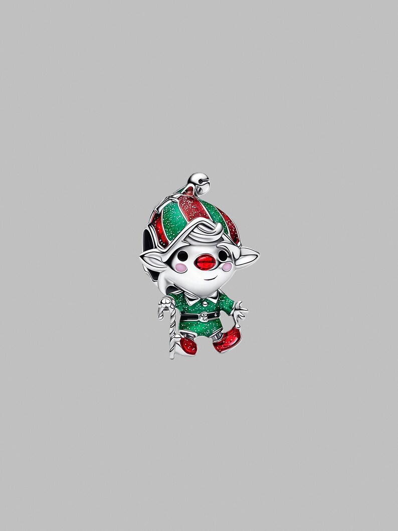 Moveable Elf Charm,925 Sterling Silver Charm,handmade Silver Bead,fits ...