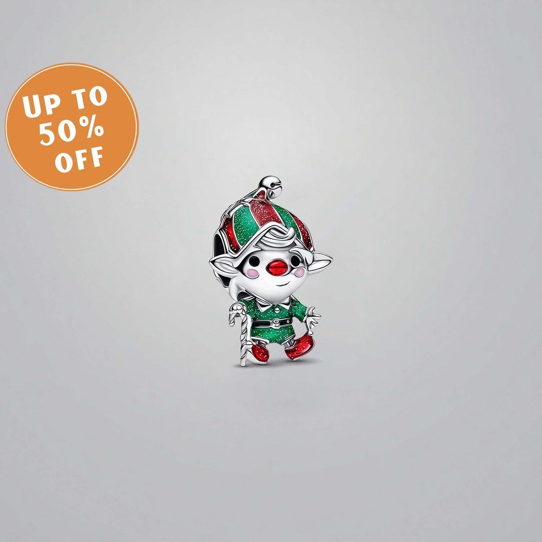 Moveable Elf Charm,925 Sterling Silver Charm,handmade Silver Bead,fits ...