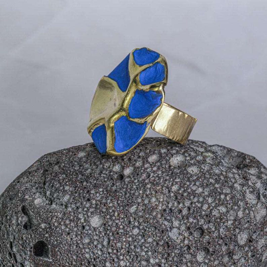Picasso Concept Ring for Women, Sculptural Gold Ring, Cubist Inspired ...