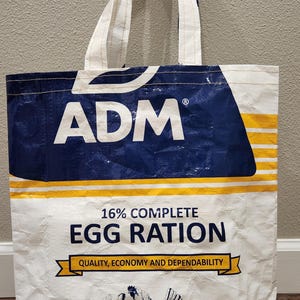 Recycled Feed Sacks, Totes, Reusable Grocery Bags, Reusable Totes, Farm ...