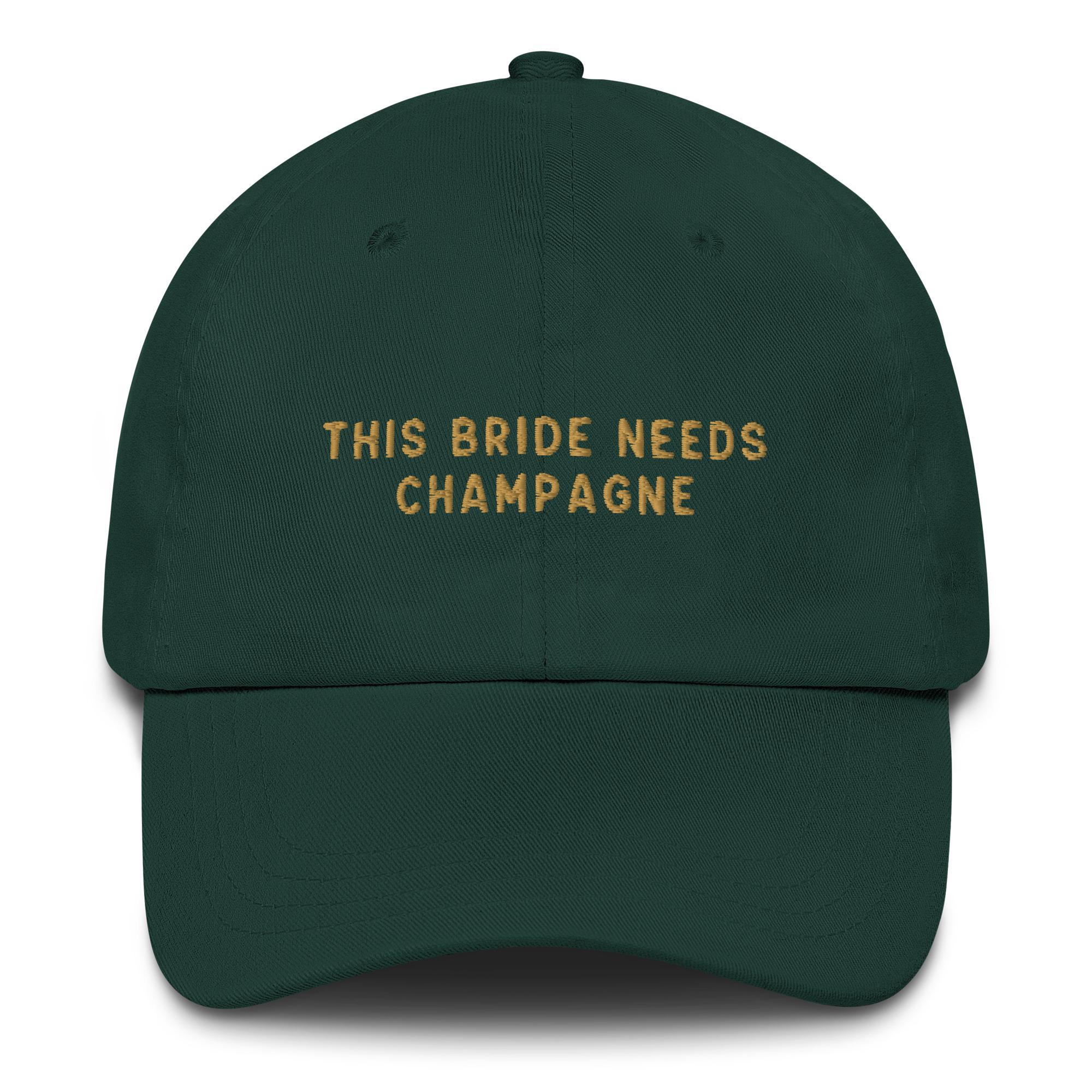 Embroidered This Bride Needs Champagne Cap | Bridal Party Embroidered ...