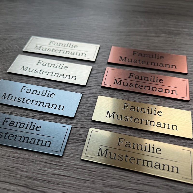 Messing türklingel mit name - Etsy.de