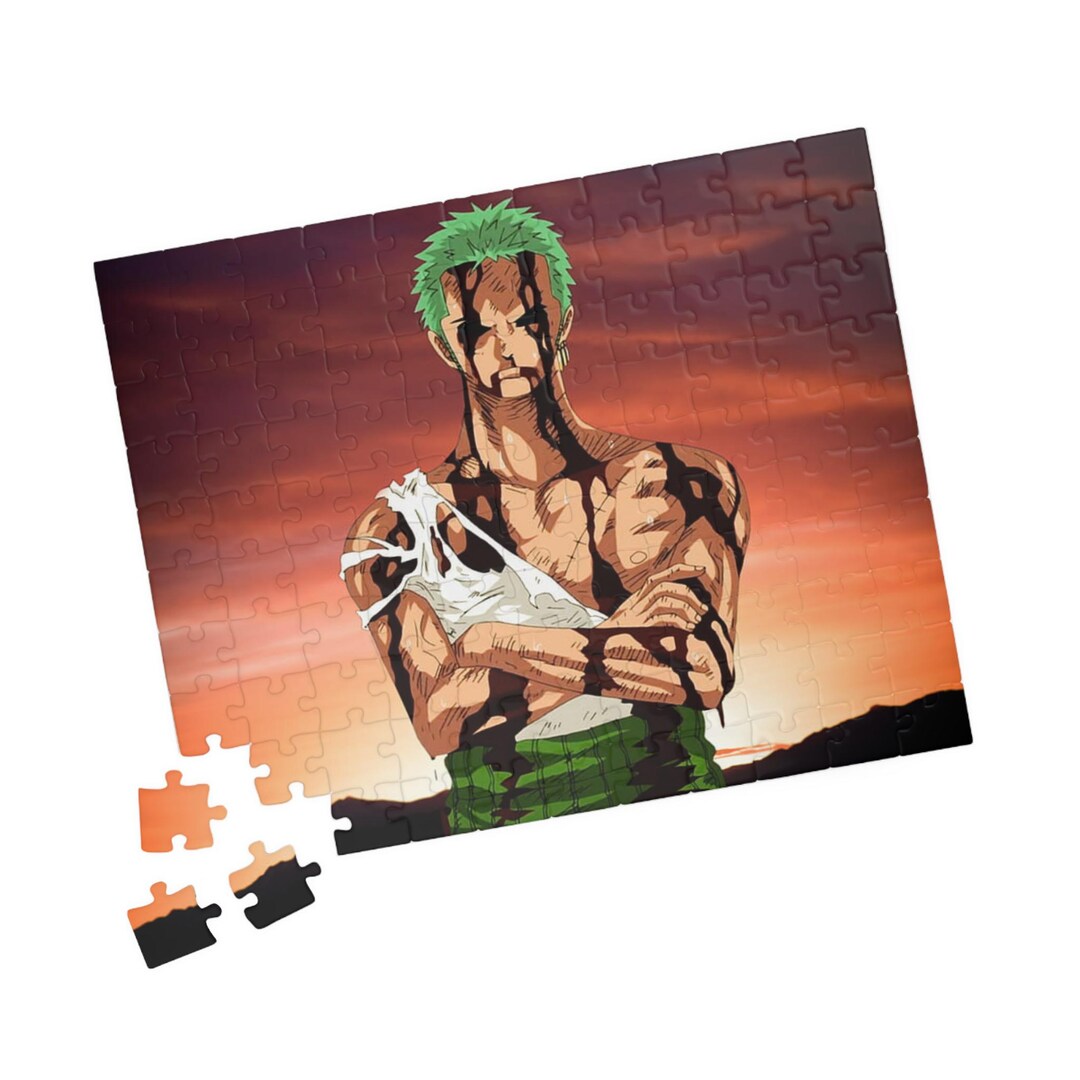 One Piece Inspired Puzzle, Zoro's Nothing Happened Pose, Anime Jigsaw ...
