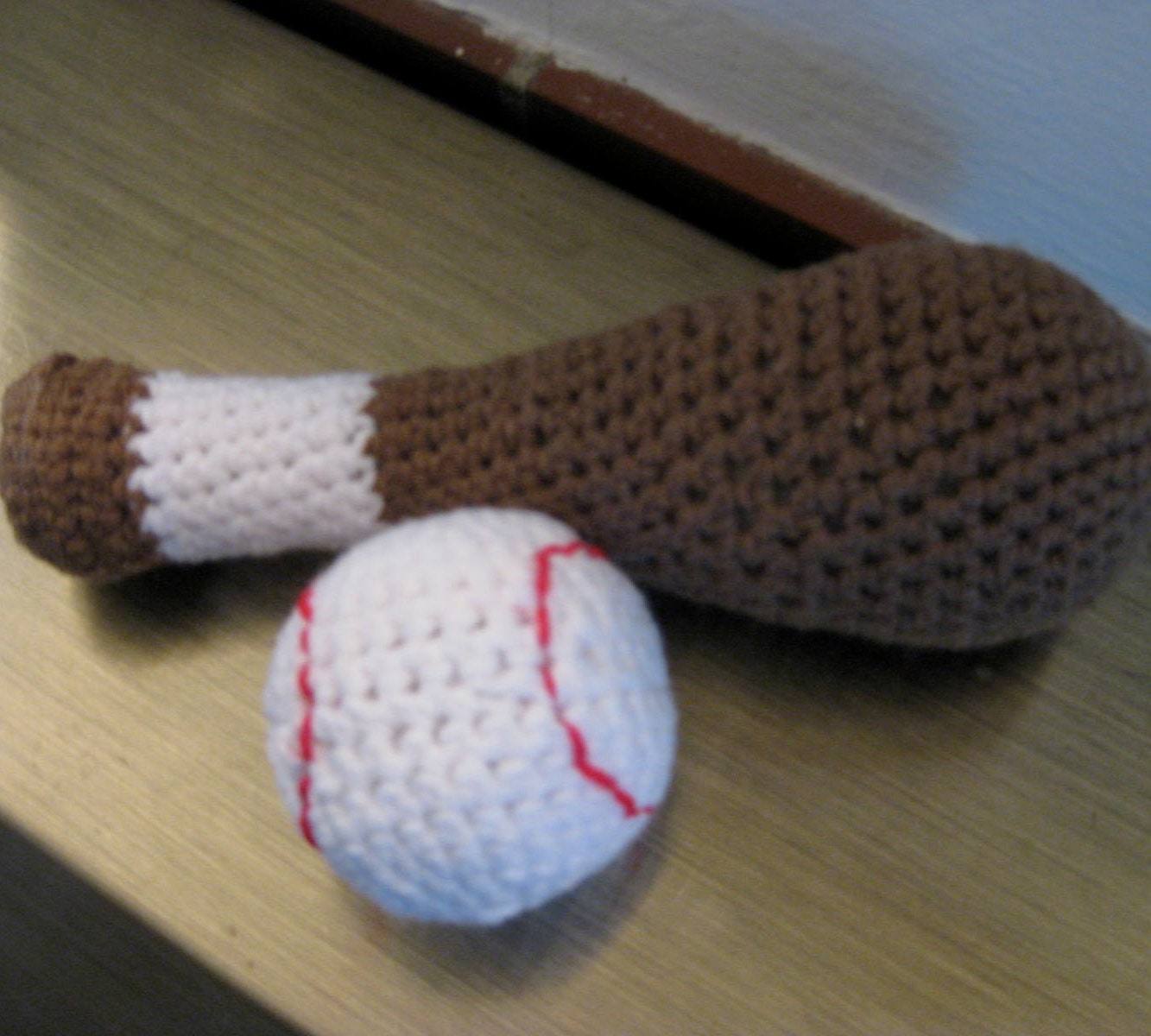 Baseball Bat and Ball, Stuffed Toy, Handmade - Etsy