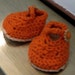 Booties Mary Janes Burnt Orange and Tan Handmade - Etsy