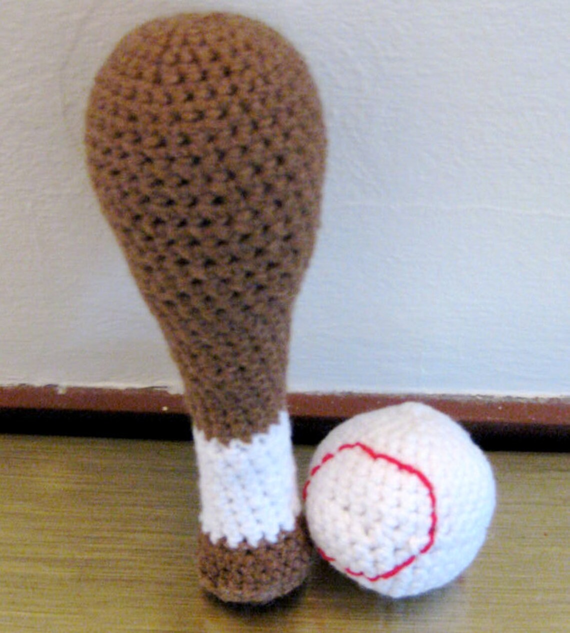 Baseball Bat and Ball, Stuffed Toy, Handmade - Etsy