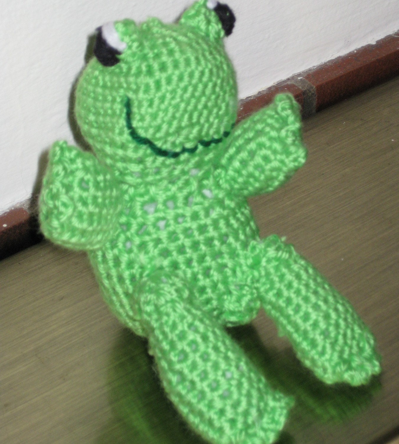 Frog Stuffed Toy Handmade Named Frankie Handmade - Etsy