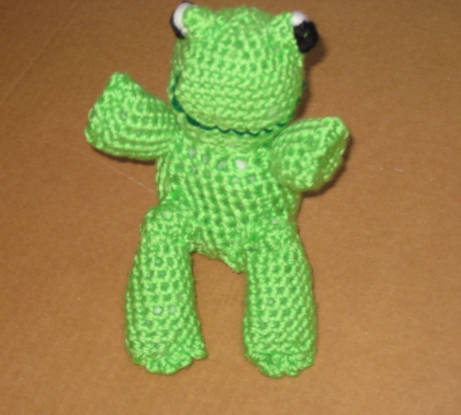 Frog Stuffed Toy Handmade Named Frankie Handmade - Etsy