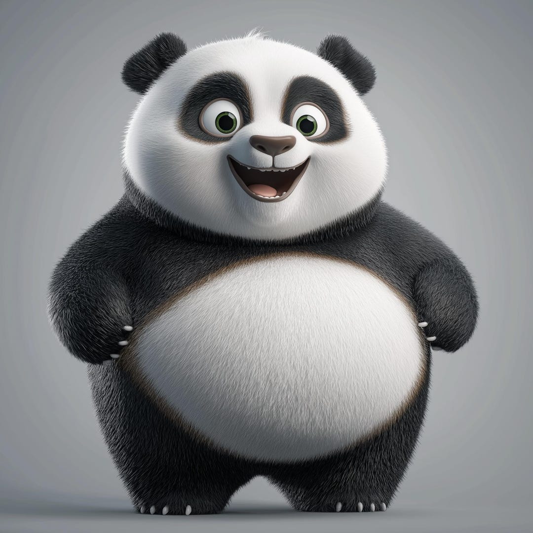 Cute Panda STL File for 3D Printing Digital Download for Personal Use ...