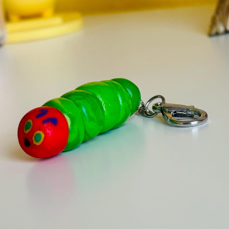 A Hungry Caterpillar Keychain - Etsy