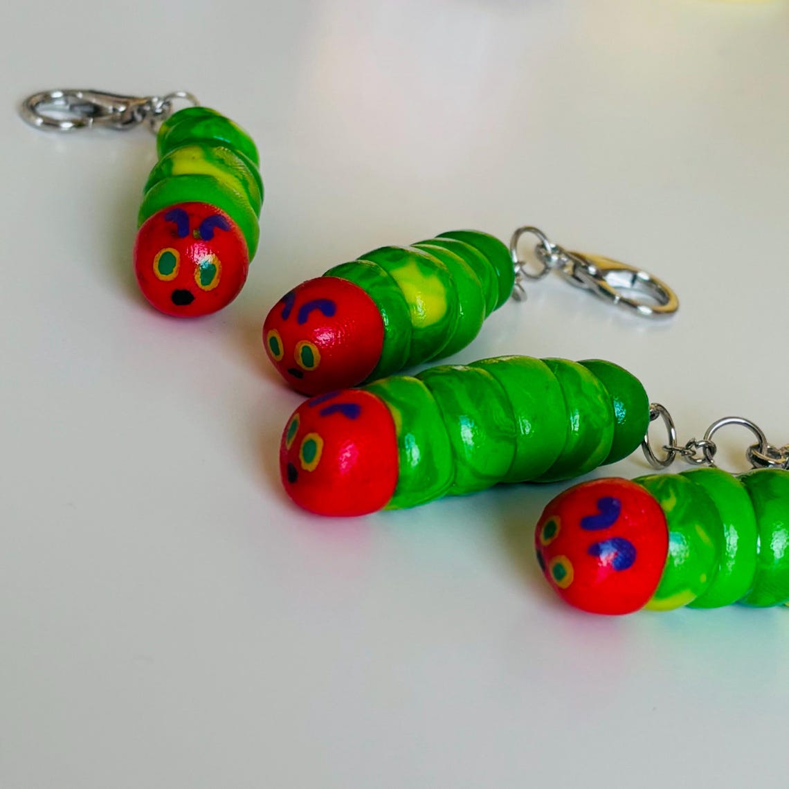 A Hungry Caterpillar Keychain - Etsy