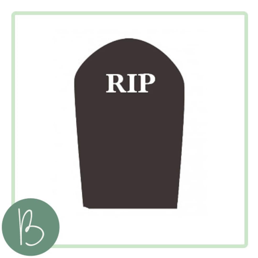RIP Headstone SVG File - Etsy