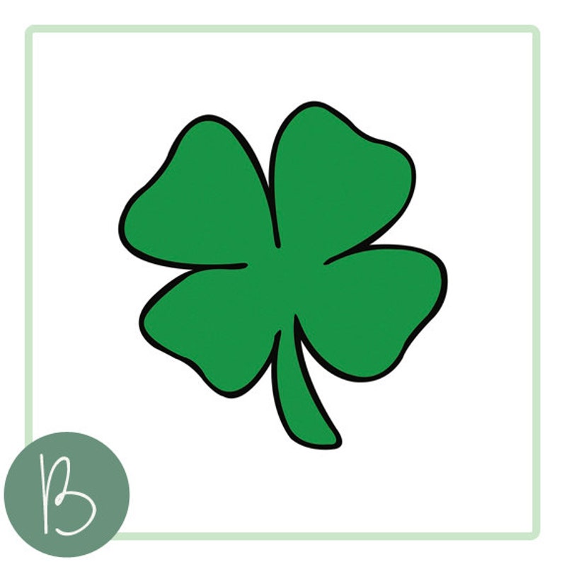 Four Leaf Clover SVG File - Etsy