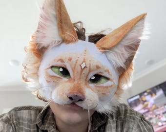 Somali Cat Art Cosplay Mask - Etsy