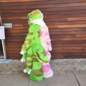 Pink and Green Spider Fursuit (full) - Etsy