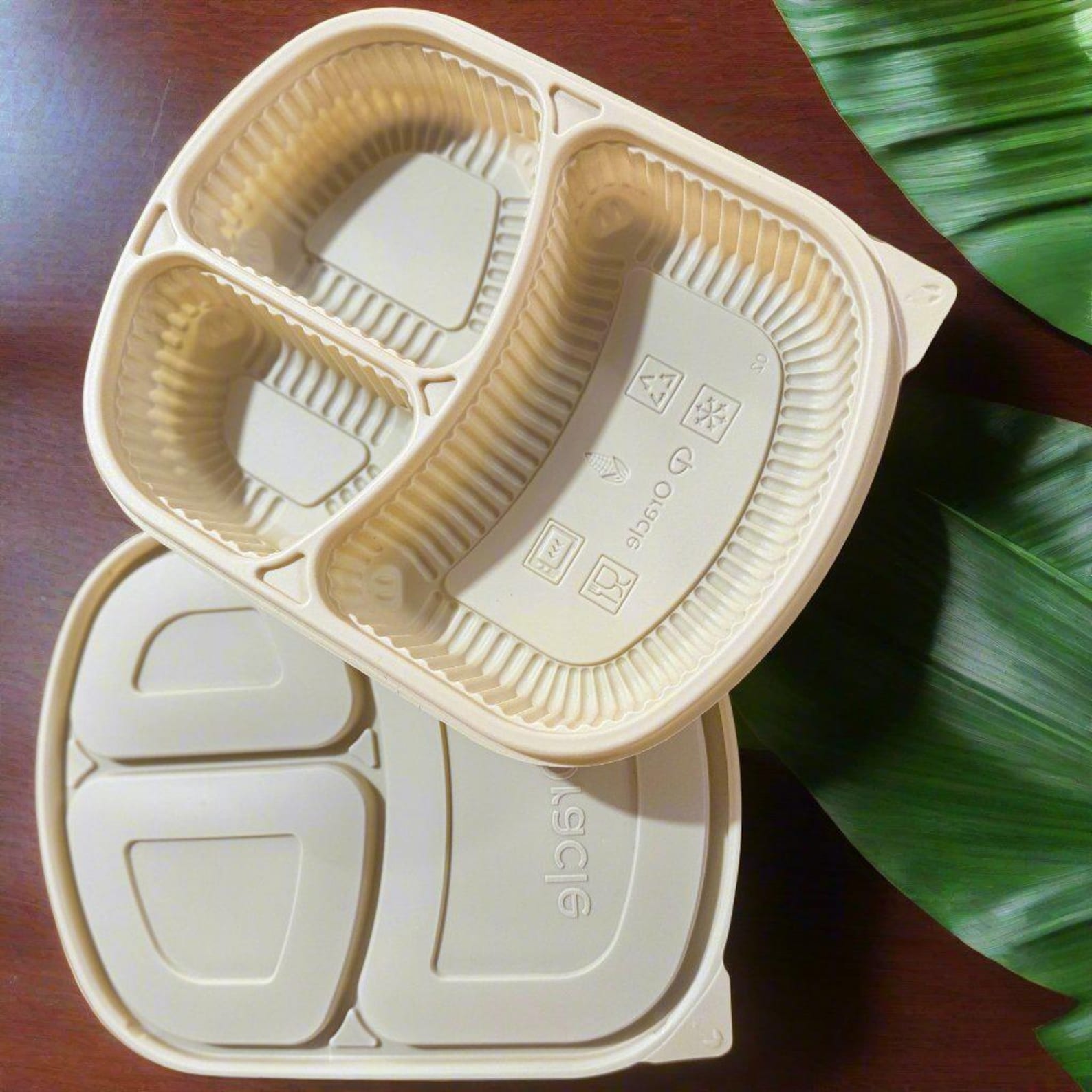 3 Compartment Corn Starch Take Away Containers|sturdy|eco Friendly ...