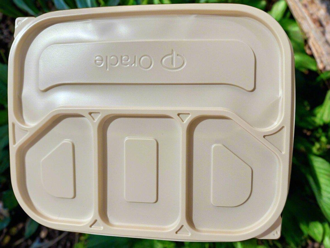 4 Compartment Corn Starch Take Away Containers|sturdy|eco Friendly ...