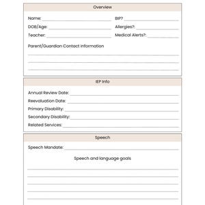 2025 SLP Planner | Speech Therapy Organizer & IEP Toolkit | Editable ...