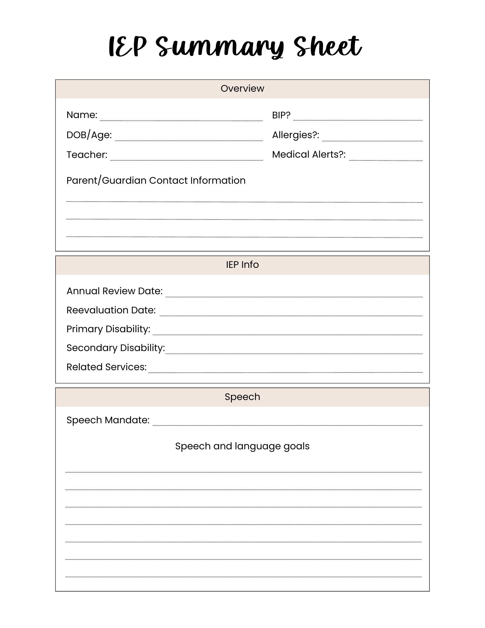 2025 SLP Planner | Speech Therapy Organizer & IEP Toolkit | Editable ...