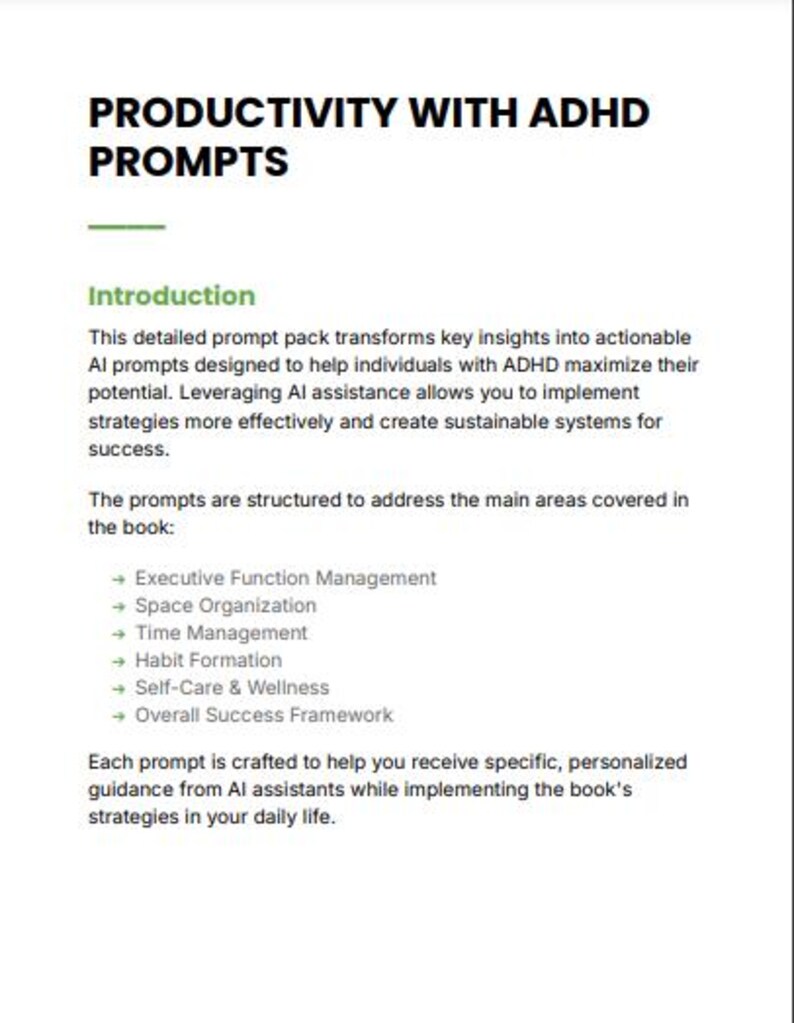 ADHD Productivity Toolkit | Executive Functioning, E-books, Workbook ...