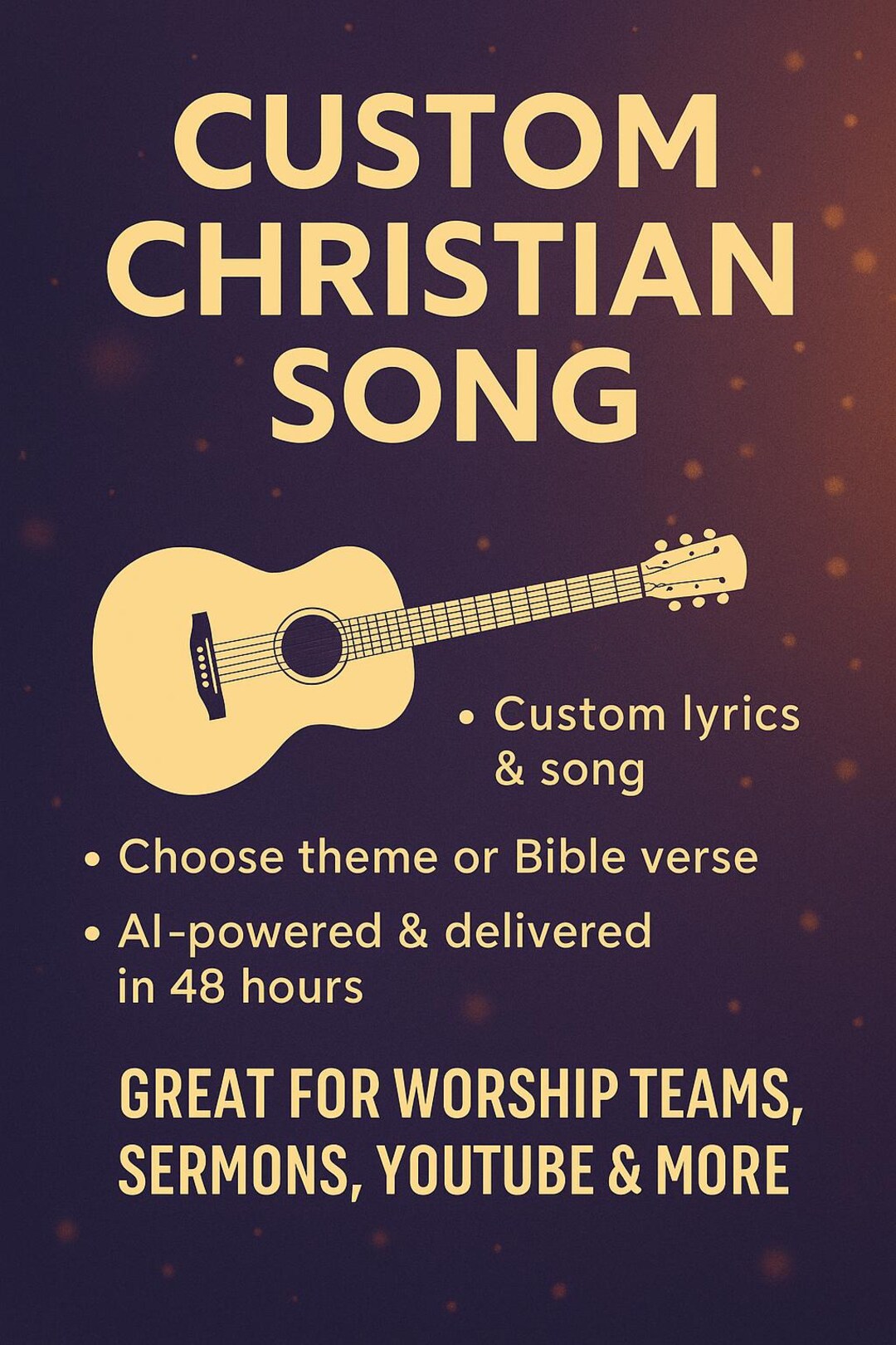 Custom Christian Song – Personalized Worship, Hymn, or Bible-inspired ...