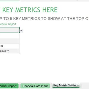 2025 Annual Financial Metrics Dashboard | Excel Template for Business ...
