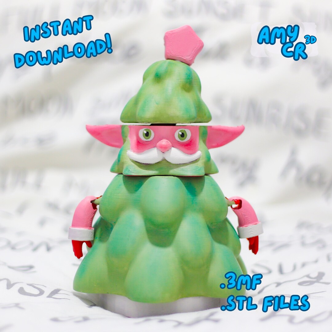 Christmas Tree Elf - Fidget Toy for Christmas Gifts Printable STL and ...