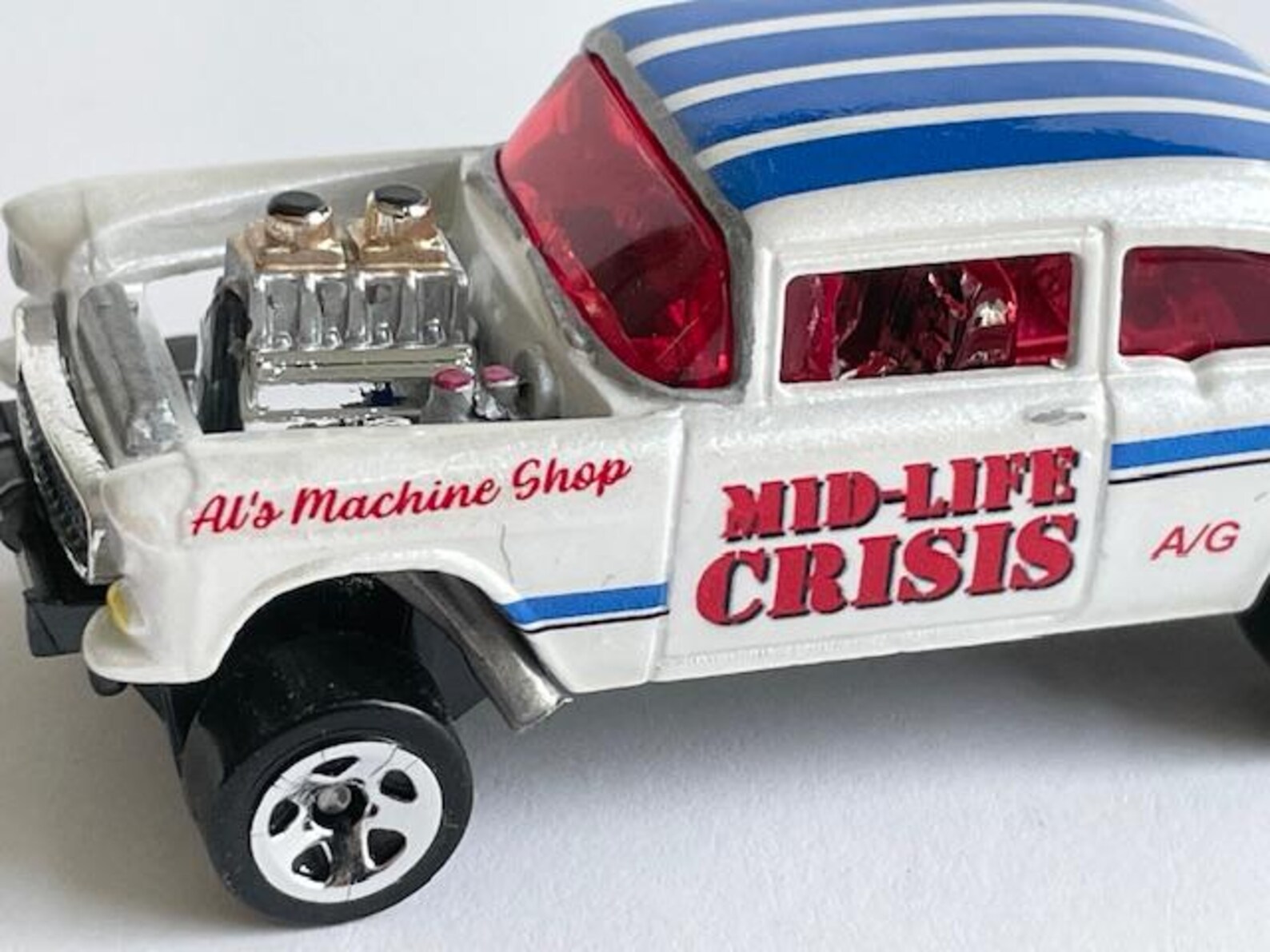 Hot Wheels - 55 Chevy Gasser - "mid-life Crisis" by Lance Norman - Etsy