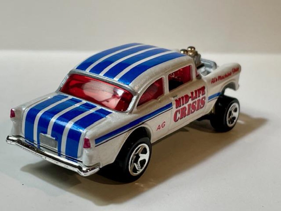 Hot Wheels - 55 Chevy Gasser - "mid-life Crisis" by Lance Norman - Etsy
