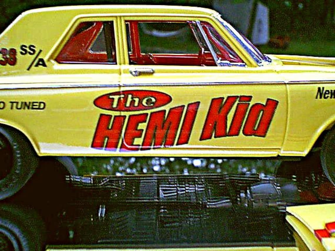 Custom "the HEMI Kid" Drag Race Car Decals: 1/25 Scale Model - Etsy