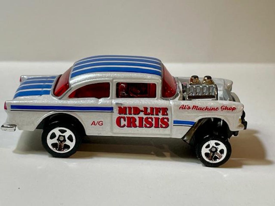 Hot Wheels - 55 Chevy Gasser - "mid-life Crisis" by Lance Norman - Etsy