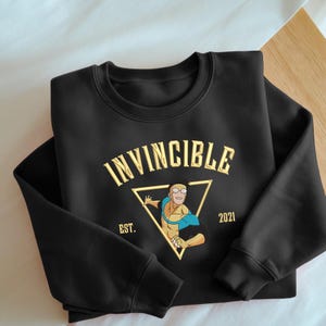 Invincble Characters Comic Embroidered Sweatshirt, Studio Hero Movie ...